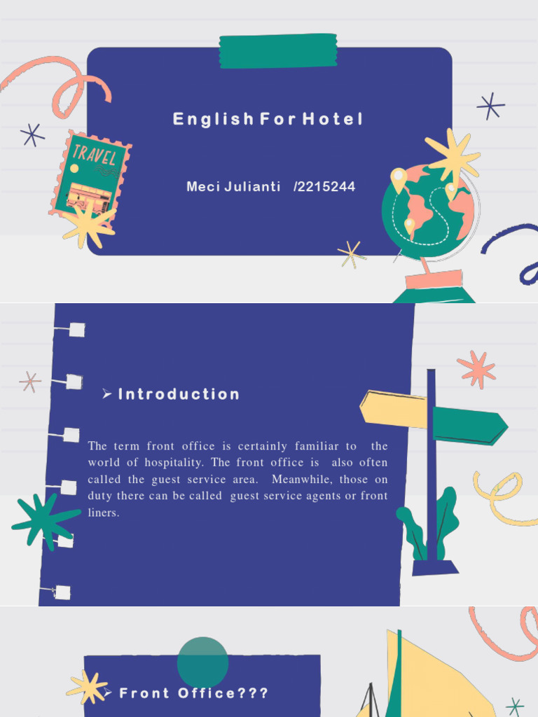 English For Hotel-1-1 | PDF | Business