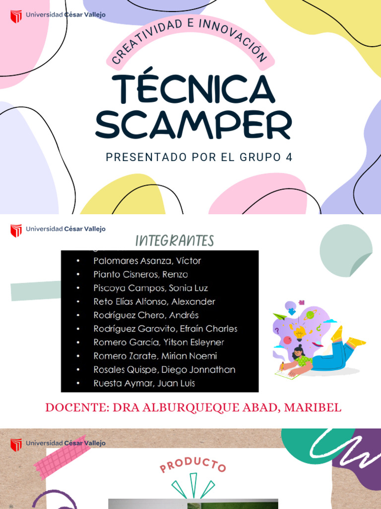 Tecnica Scamper Grupo | PDF