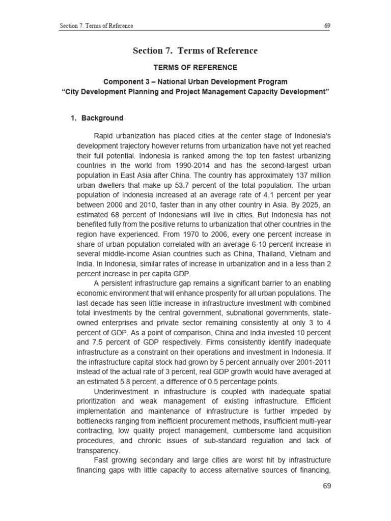 TOR Indonesia | PDF | Capacity Building | Infrastructure