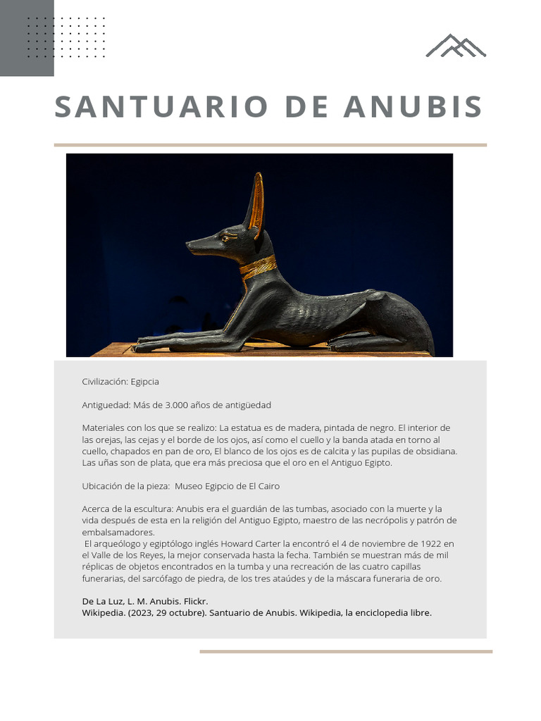 Santuario de Anubis | PDF