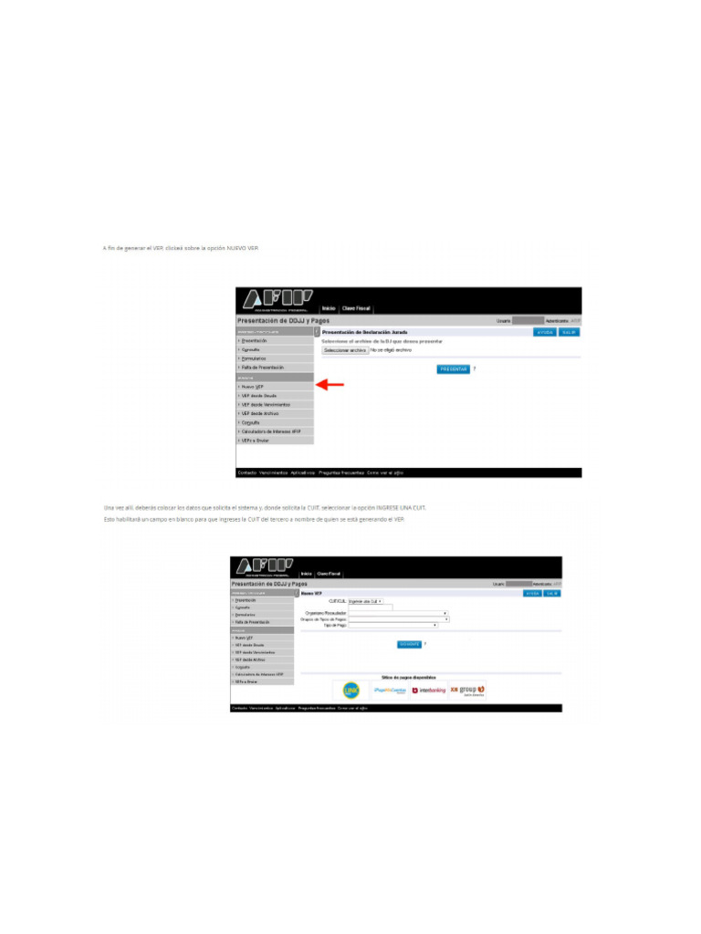 Como Generar Vep para Pagar Otro Contribuyente | PDF