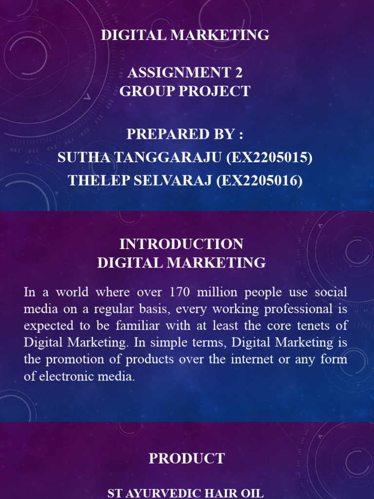 Assignment 2 - Group Project | PDF | Digital Marketing | Marketing