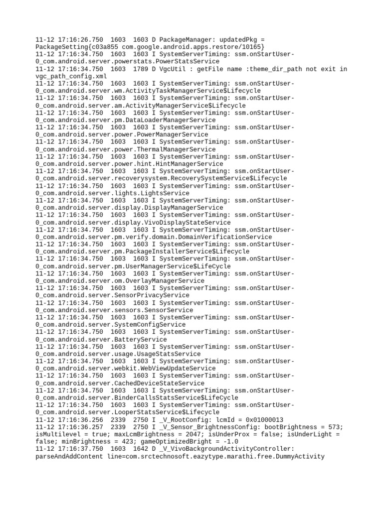 Log | PDF | System Software | Information And Communications Technology