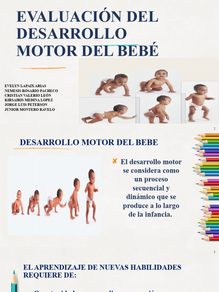 Presentacion Evaluacion Desarrollo Motor | PDF | Aprendizaje | Conceptos psicologicos