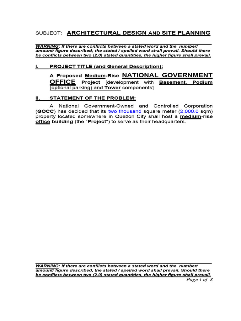 National Government Office | PDF | Elevator | Building