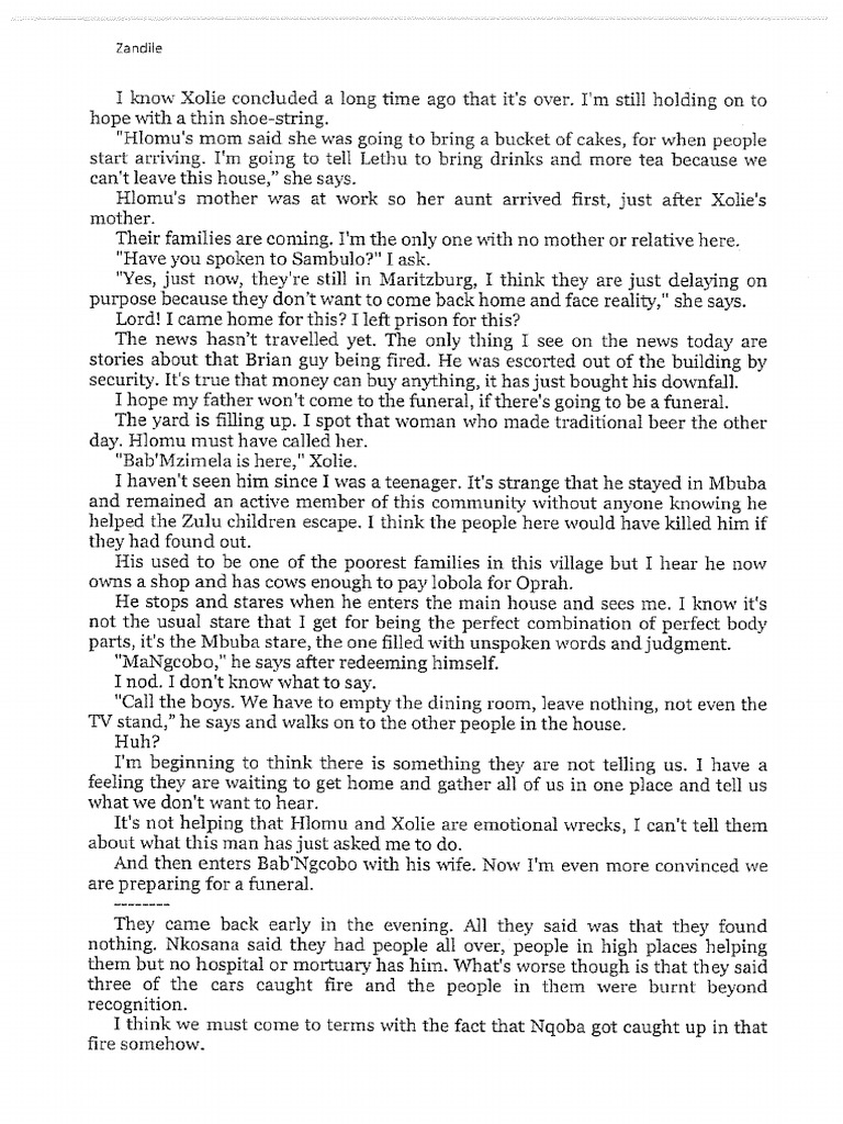 Zandile Part 2 | PDF