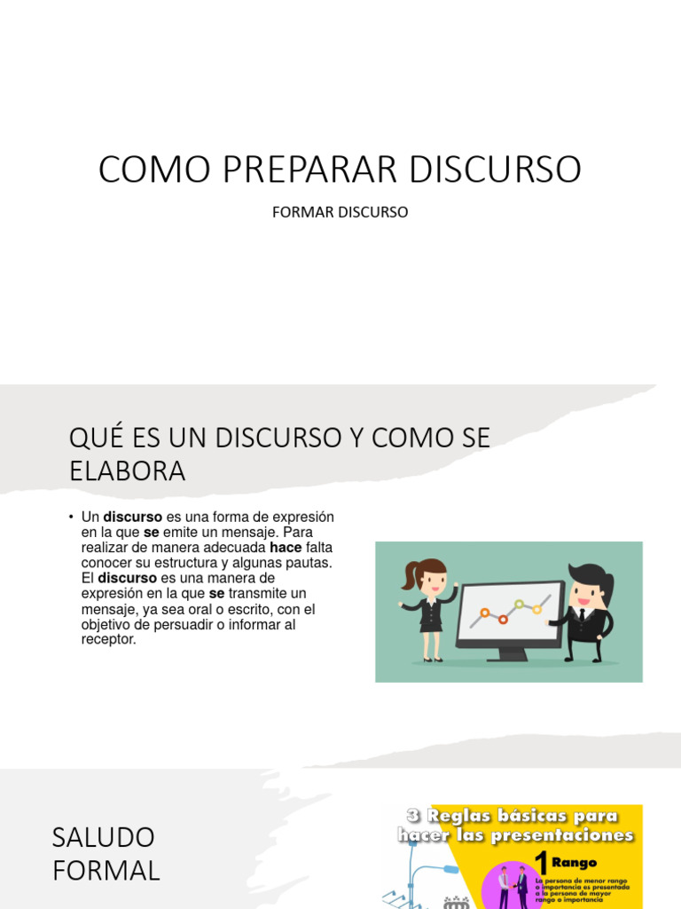 Como Preparar Discurso, PDF | Descargar gratis PDF | Hablar en público | Ensayos