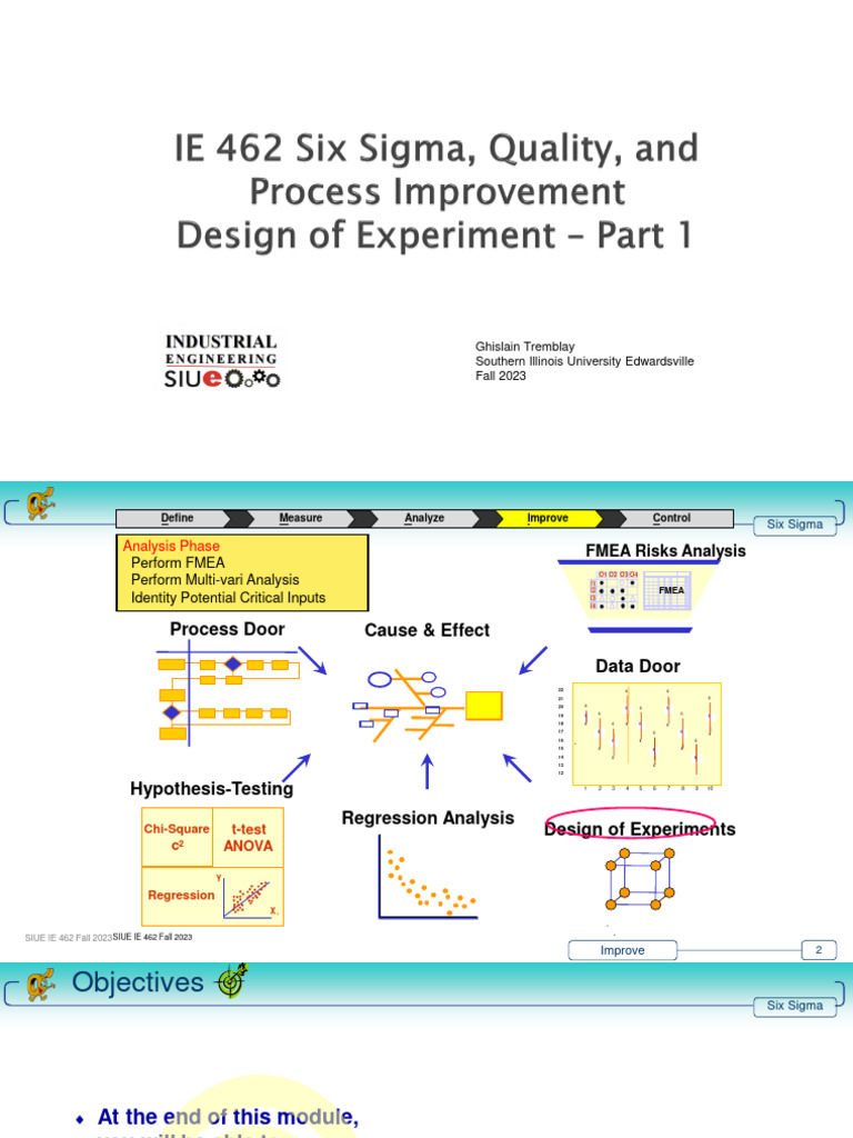 Improve Phase DOE | PDF | Analysis Of Variance | Experiment