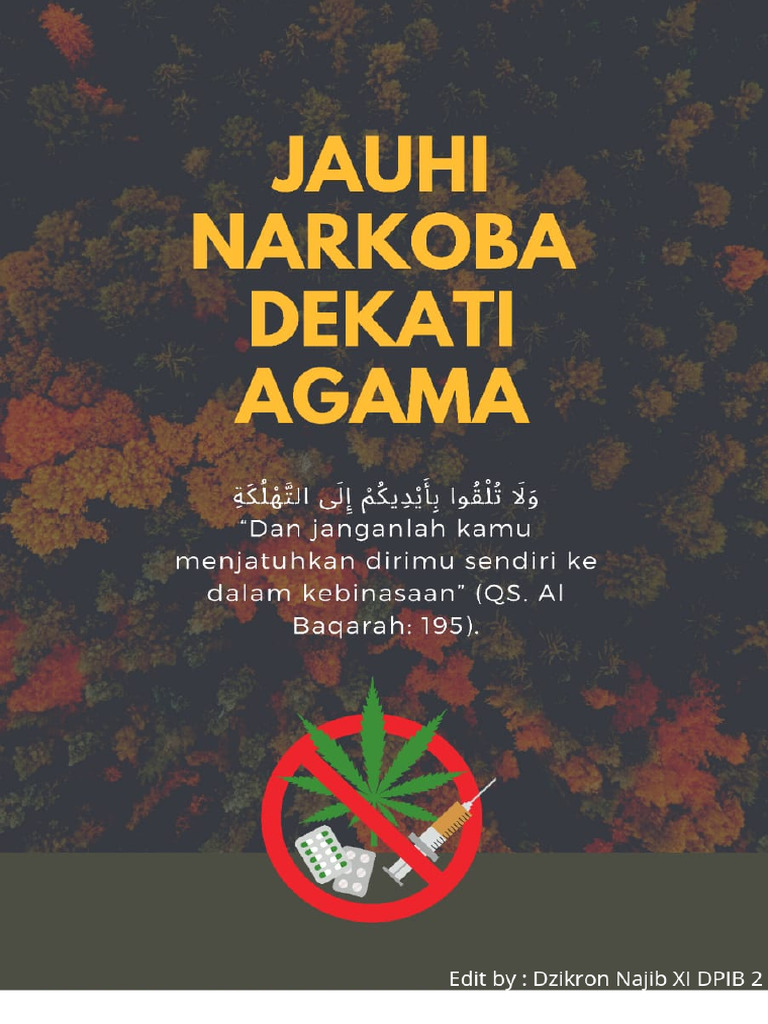 Poster Jauhi Narkoba Dekati Agama | PDF