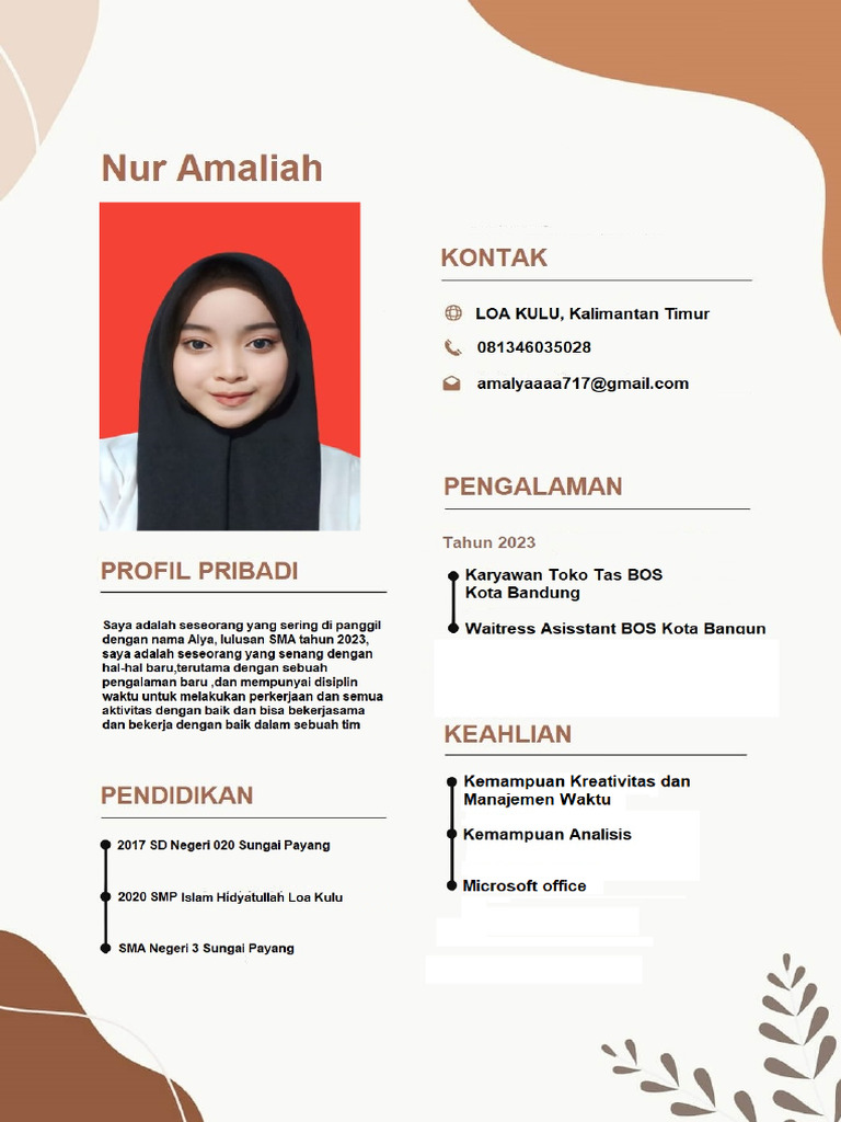 CV AMALIA - JPG Jos Ok | PDF