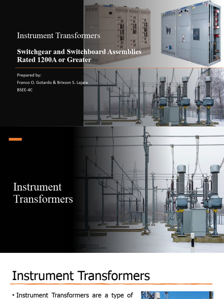Instrument Transformers | PDF | Transformer | Voltage