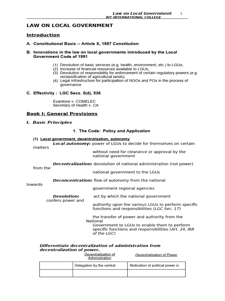 Local Government Code Reviewer | PDF | Eminent Domain | Crimes