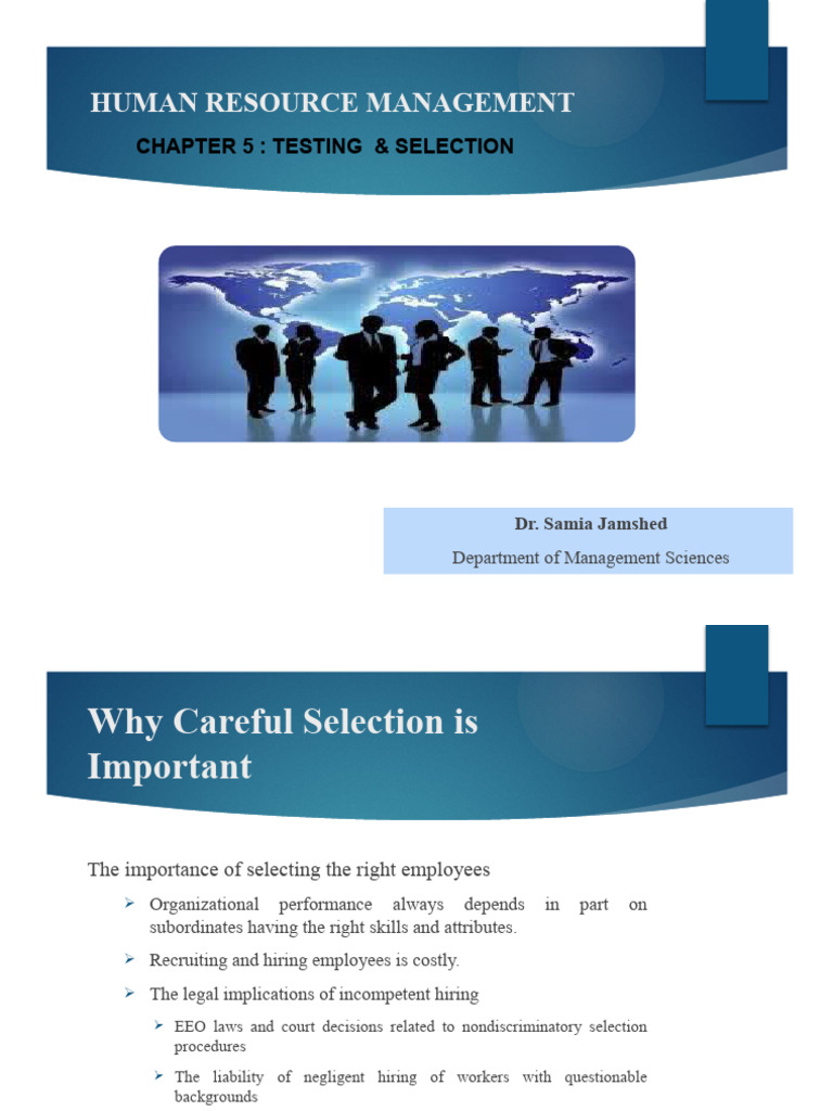 5 - Testing and Selection | PDF | Graphology | Polygraph