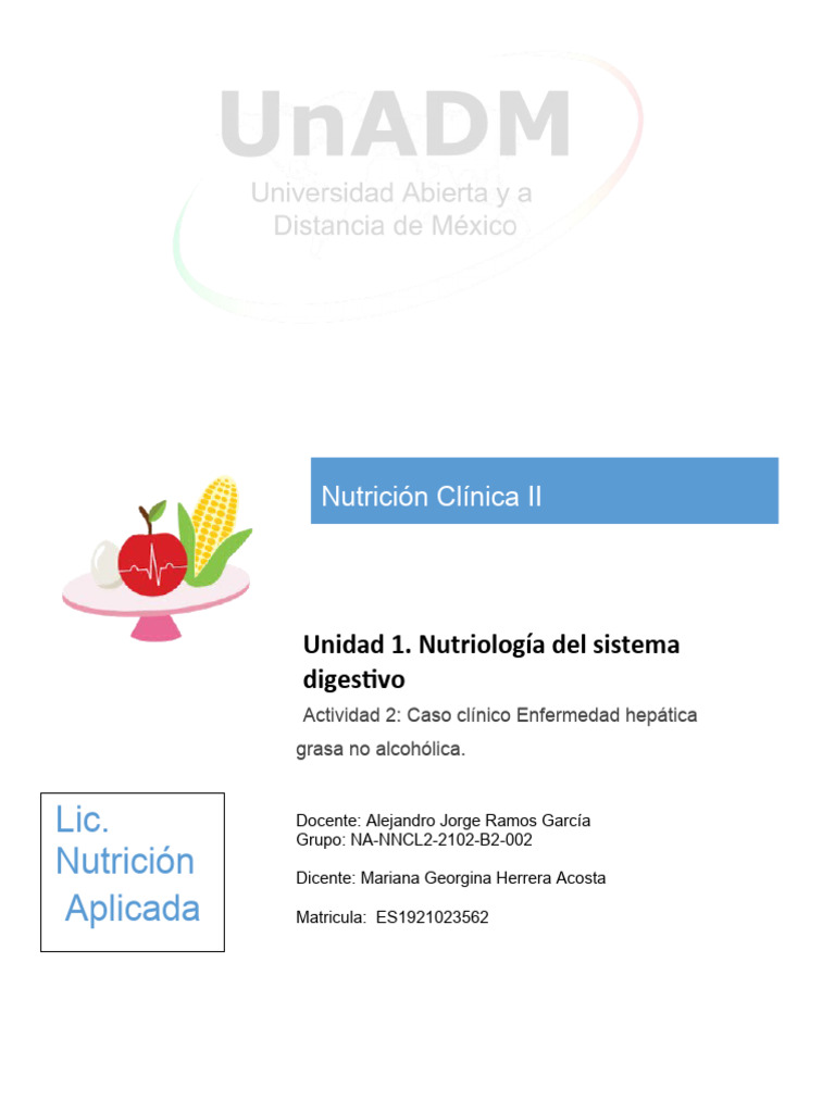 NCL2 U1 A2 Higado Graso | PDF | gordo | Obesidad