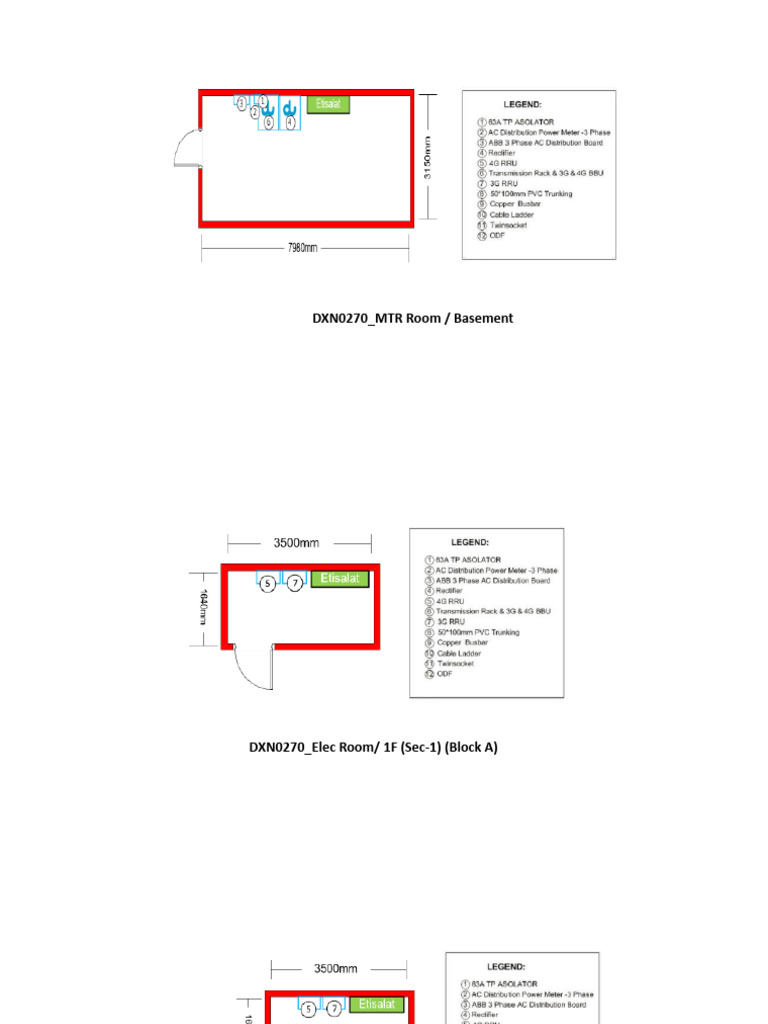 DXN0270 - GSM Room Layout | PDF