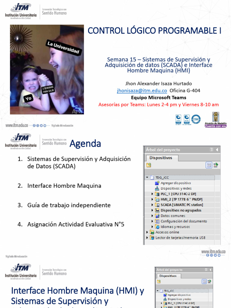 Semana 15 - SCADA y HMI | PDF | Scada | Electrónica