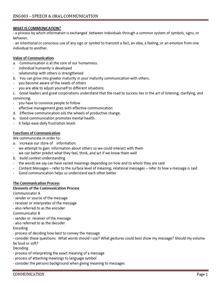 Basics of Communication | PDF | Communication | Information