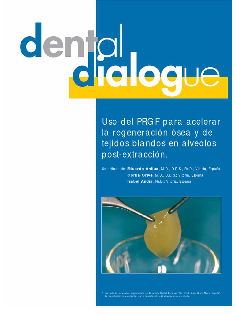 Alveolos Post-Extraccion | PDF | Hueso | Regeneración (biología)