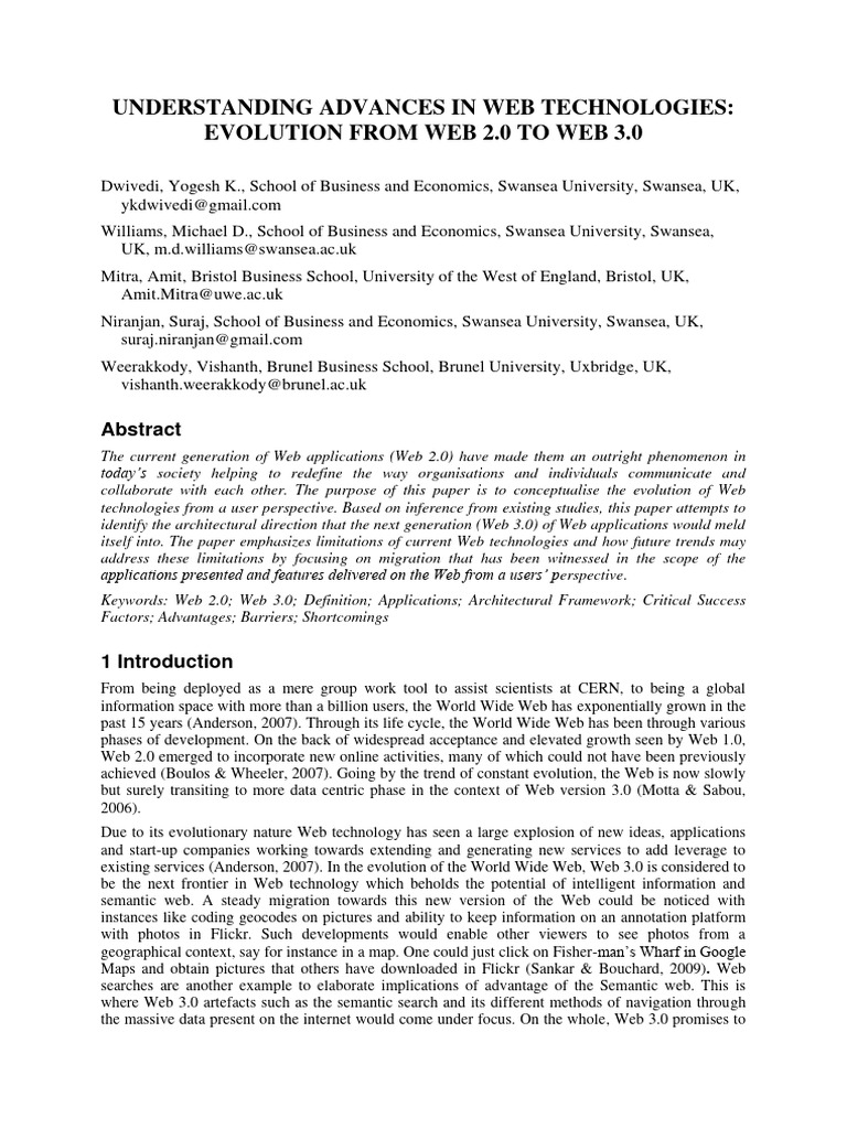 Web Evolution | PDF | Web 2.0 | Semantic Web