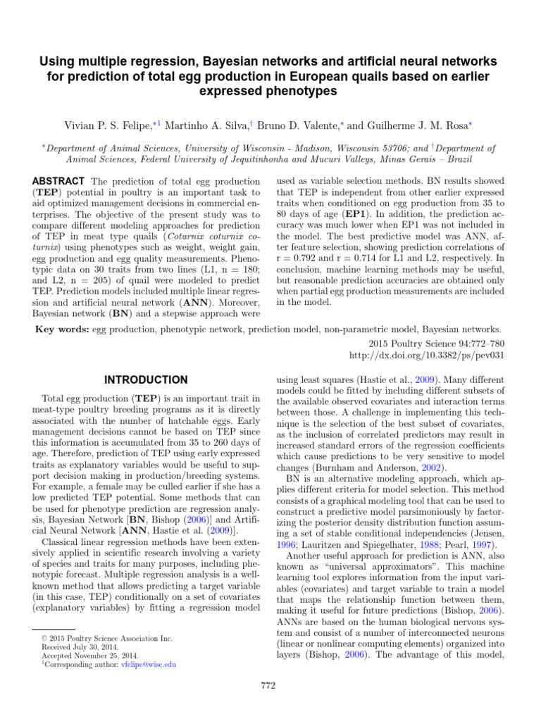 Using Multiple Regression Bayesian Networks And Artificial Neural 9707