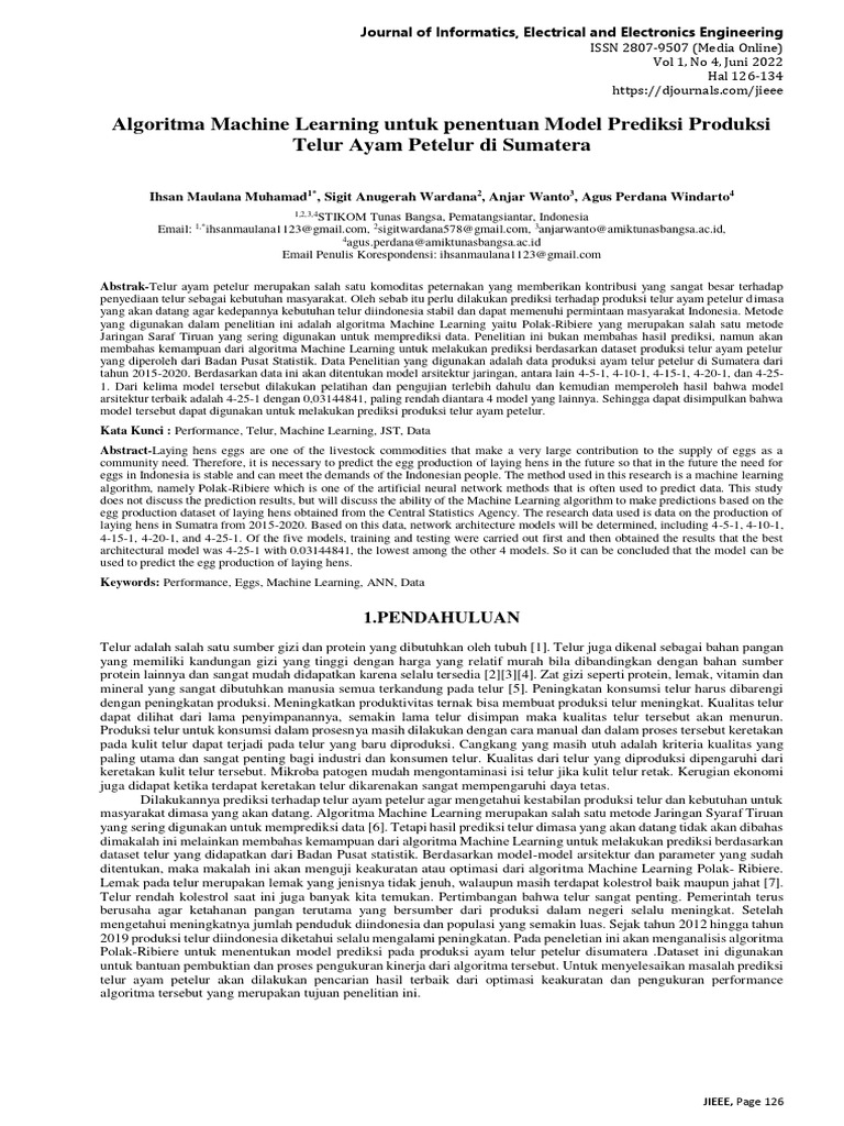 Algoritmo de Machine Learning para La Determinación Del Modelo de ... Algoritmo de Machine Learning para La Determinación Del Modelo de ...