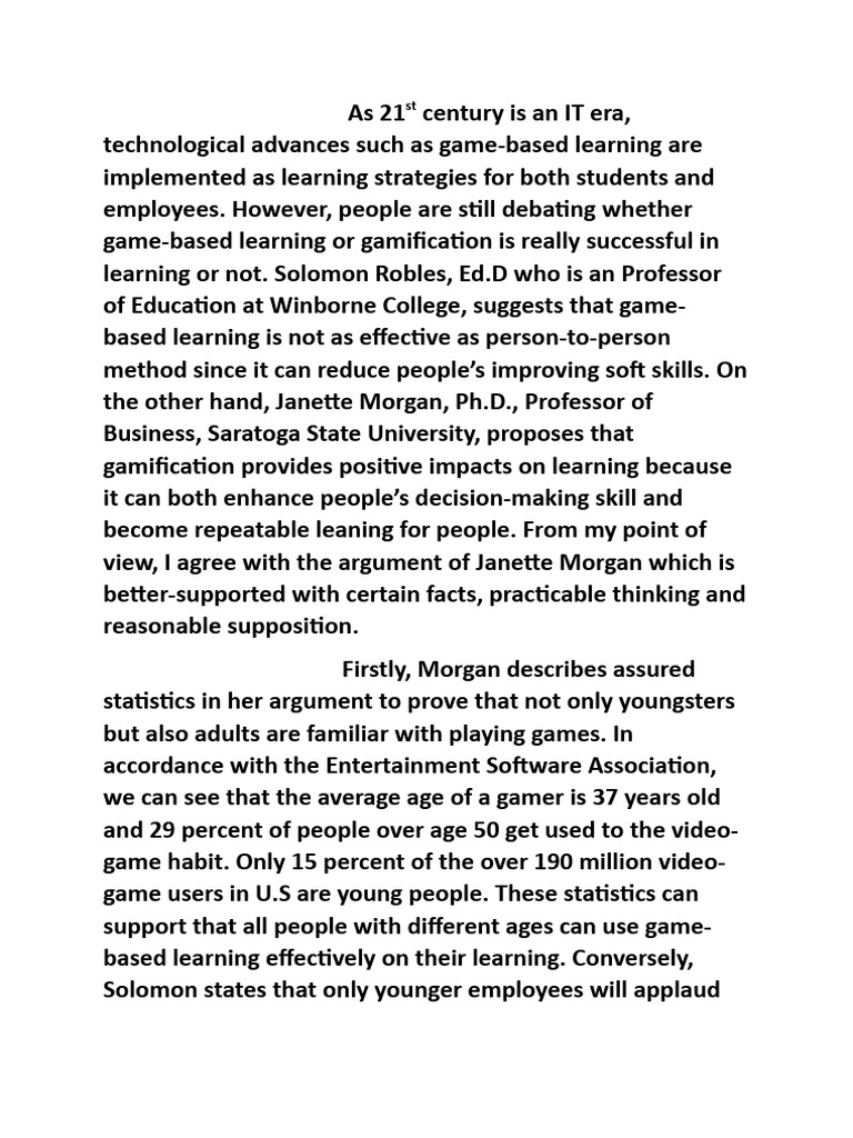 Extended response ( gamification) | PDF | Learning | Cognitive Science