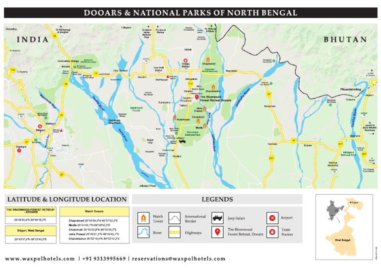 Map Dooars National Parks | PDF