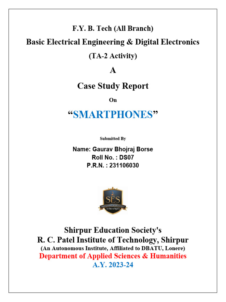 Case Study On Smartphones | PDF | Smartphone | Focus Group