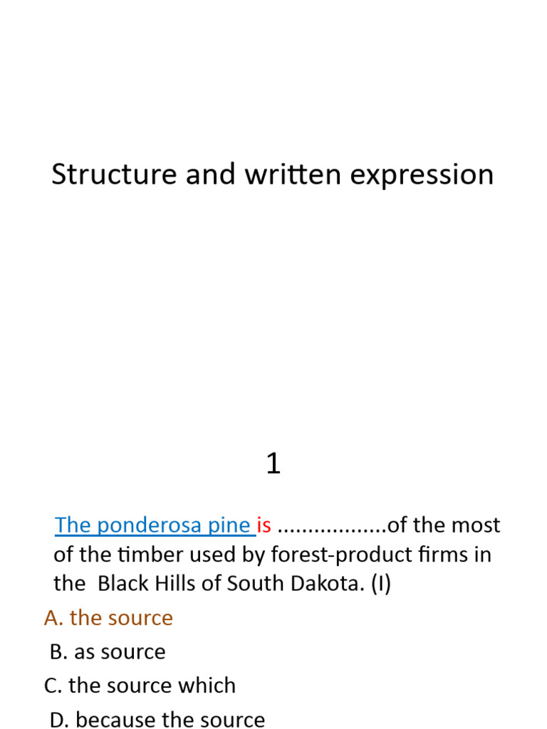 Stucture and Written Expression | PDF | Nature | Earth Sciences
