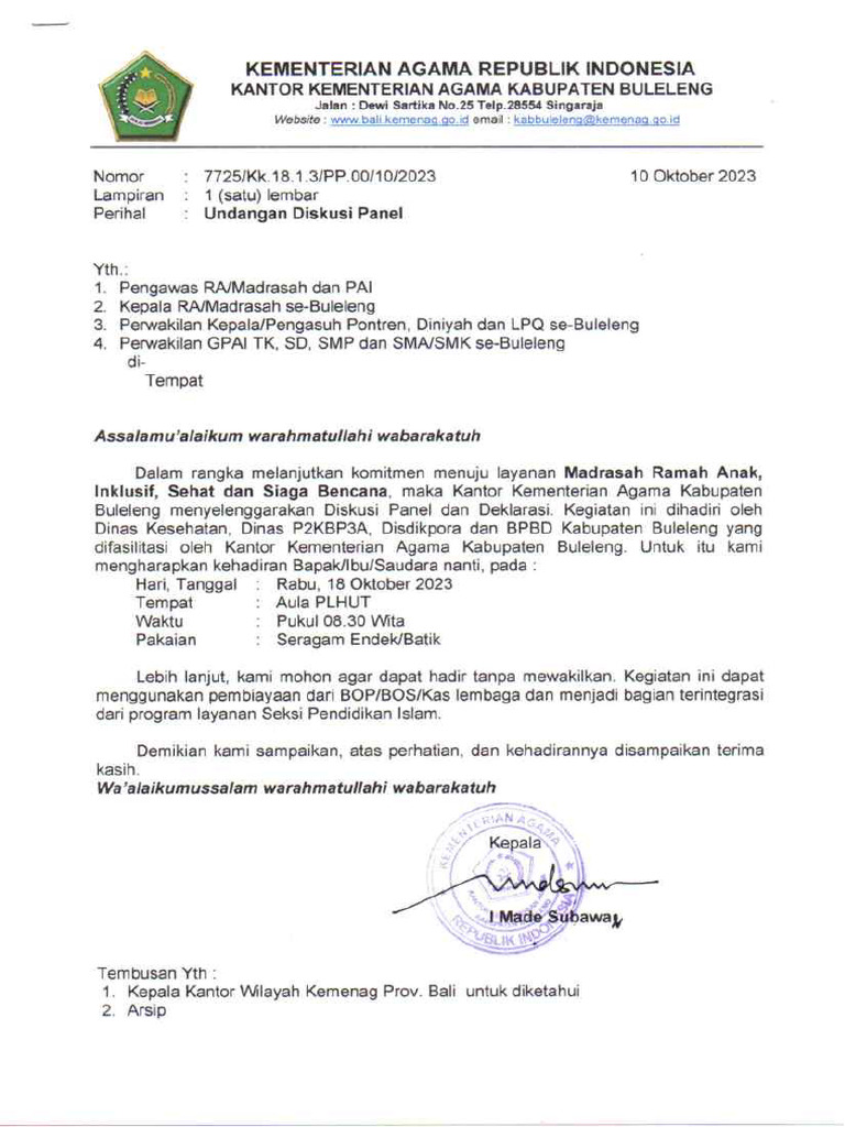 Und Diskusi Panel | PDF