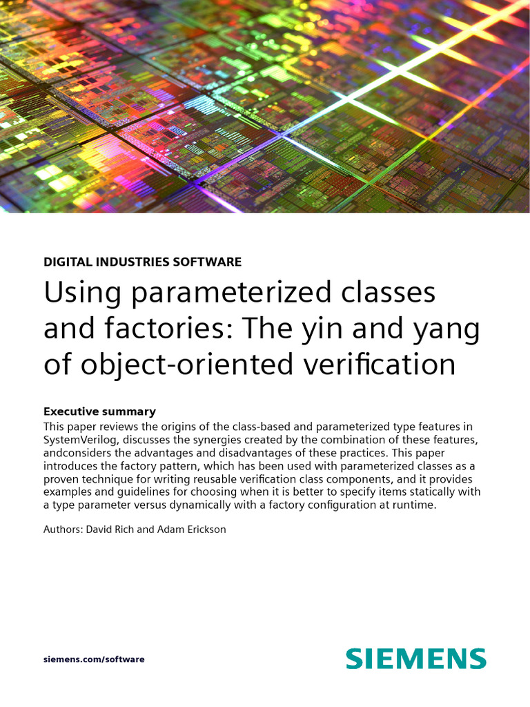 Using 20 Classes 20 Factories 20 The 20 and 20 of 20 Verification | PDF | Class (Computer ...