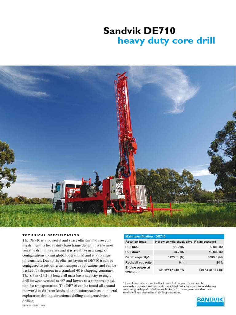 DE710 Technical-Specifications | PDF | Mining | Horsepower