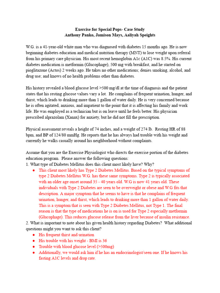 DM Special Pops - Case Study | PDF | Diabetes | Epidemiology