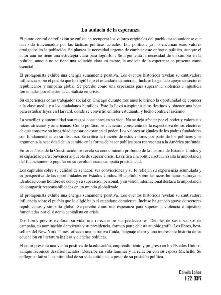 La Audacia de La Esperanza y El Espiritu de Las Leyes | Descargar ... La Audacia de La Esperanza y El Espiritu de Las Leyes | Descargar ...