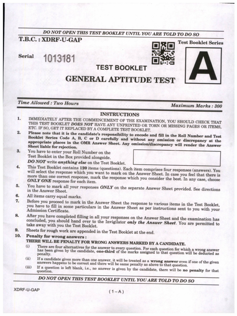 RTQP GAT Eng 17102022 | PDF