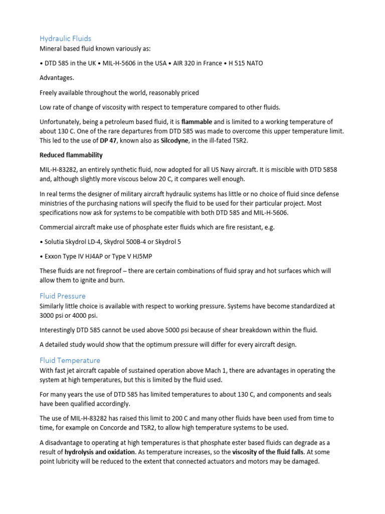 Hydraulic Fluids Notes 02 | PDF | Pump | Piston