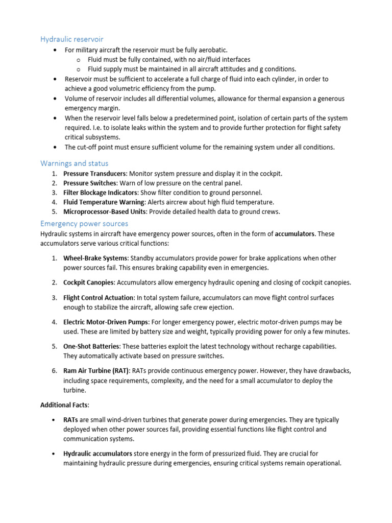 Hydraulic Reservoir Notes 03 | PDF | Pump | Brake