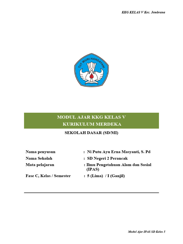 Modul Ajar IPAS Kelas 5 - Peredaran Darah Manusia | PDF Modul Ajar IPAS Kelas 5 - Peredaran Darah Manusia | PDF