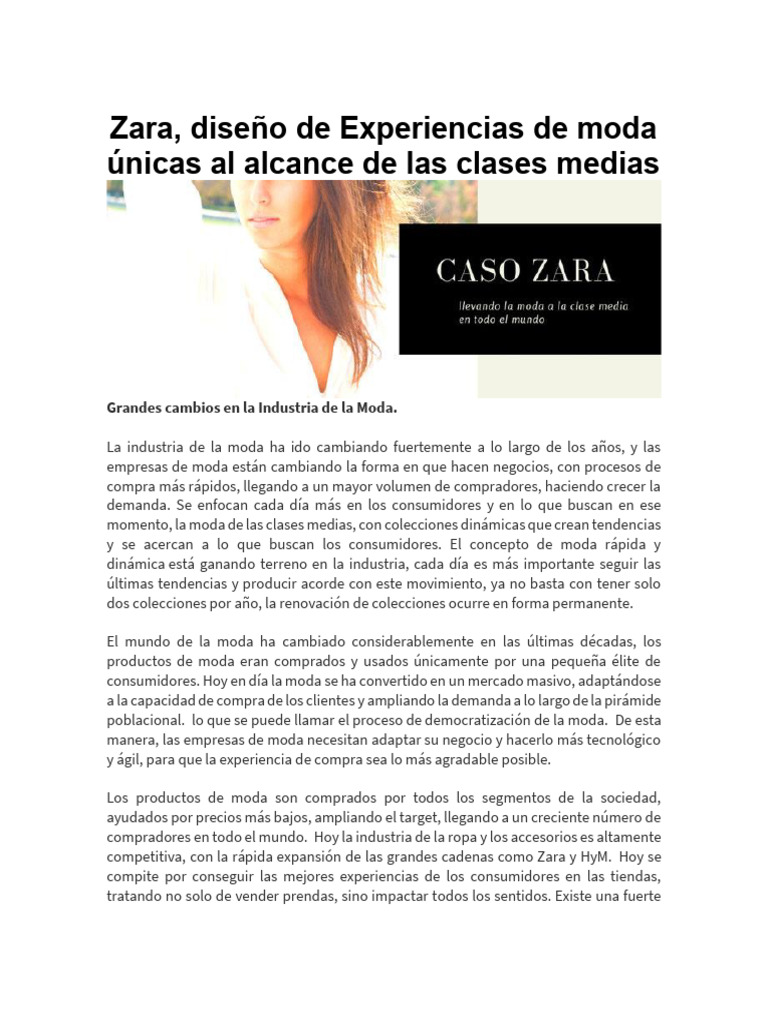 CASO Zara | PDF | Moda | Marca