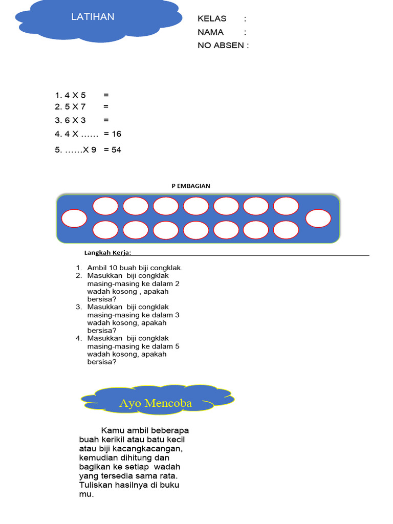 Tugas MTK Perkalian - 1 | PDF