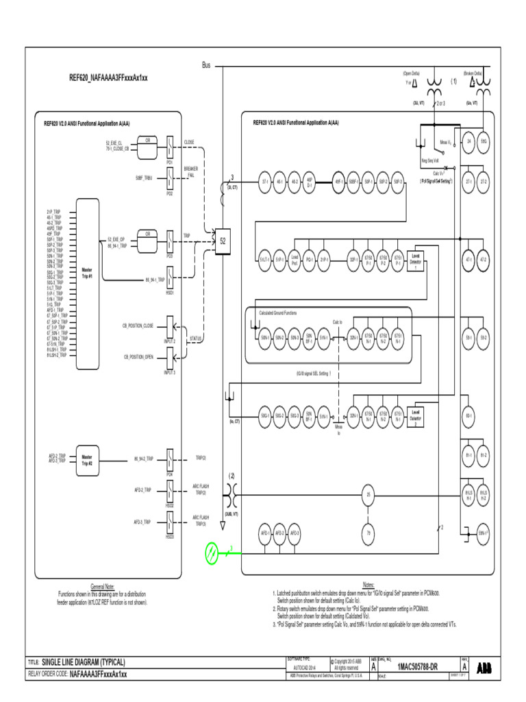 Ref620 Nafaaaa3ffe1ban1xf | PDF | Relay | Switch