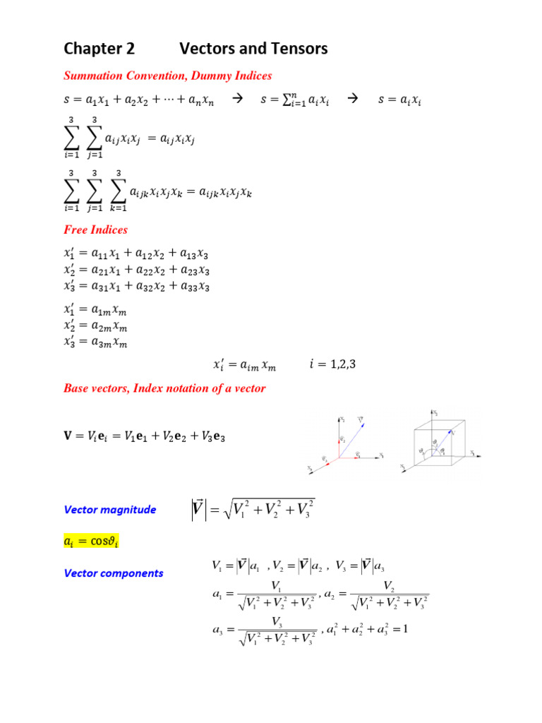 Chapter 2 Loghmani Continuum - Mechanics - Lai, - Rubin, - Krempl | PDF | Tensor | Euclidean Vector