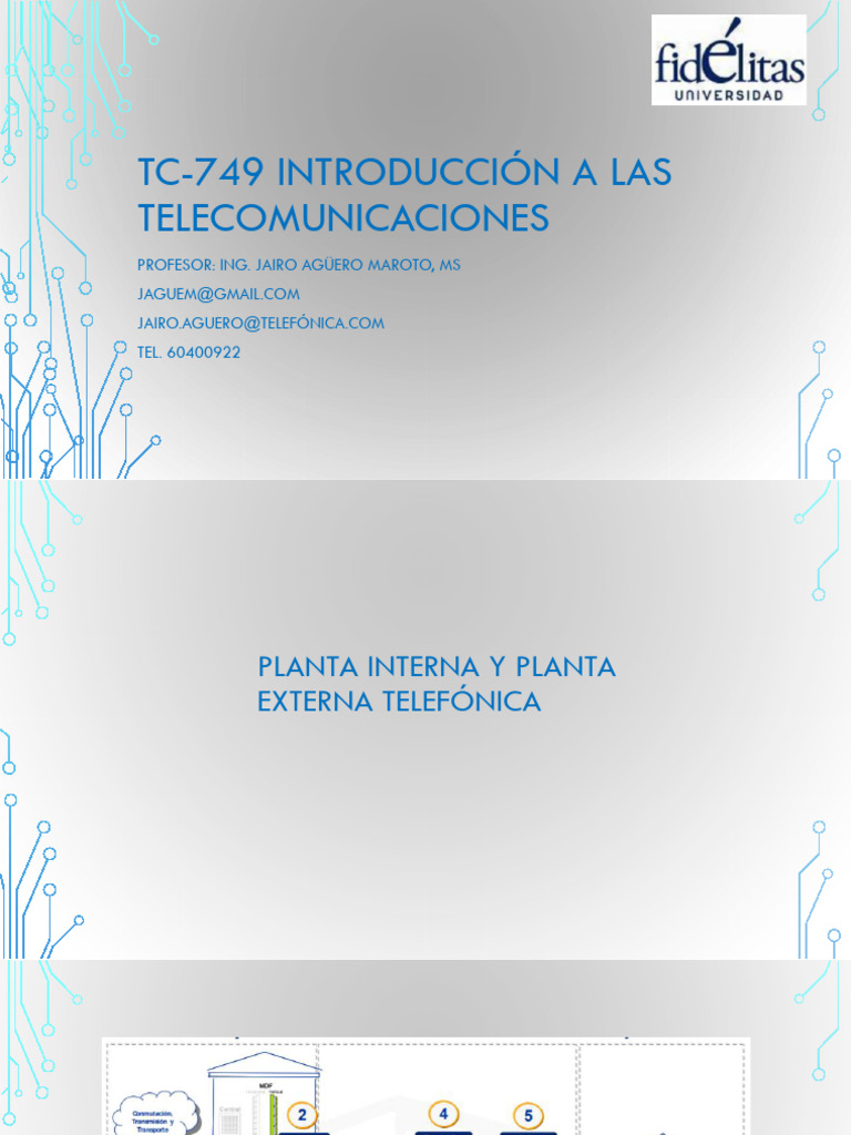 Planta Interna y Externa Telefónica | PDF | Central telefónica ...