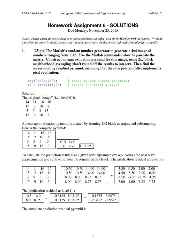 HW6 Solution | PDF | Data Compression | Applied Mathematics