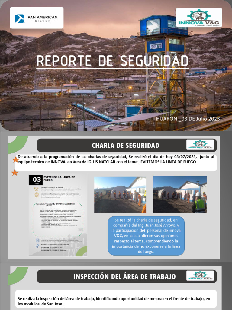 Reporte de Seguridad 03.07.2023 | PDF Reporte de Seguridad 03.07.2023 | PDF