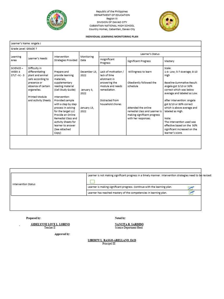 Ilmp Science | PDF | Learning | Behavior Modification
