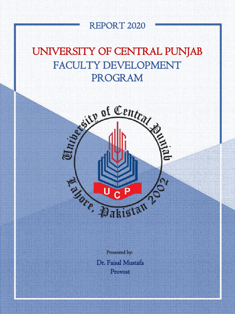 UCP Faculty Development Program Report 2020 | PDF | Learning | Motivation