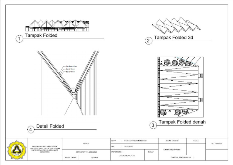 Detail Atap Folded | PDF