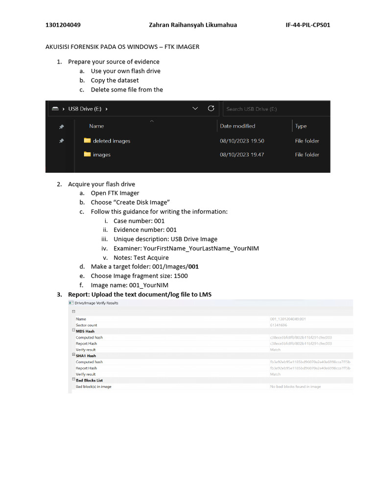 Akuisisi Dengan FTK Imager | PDF