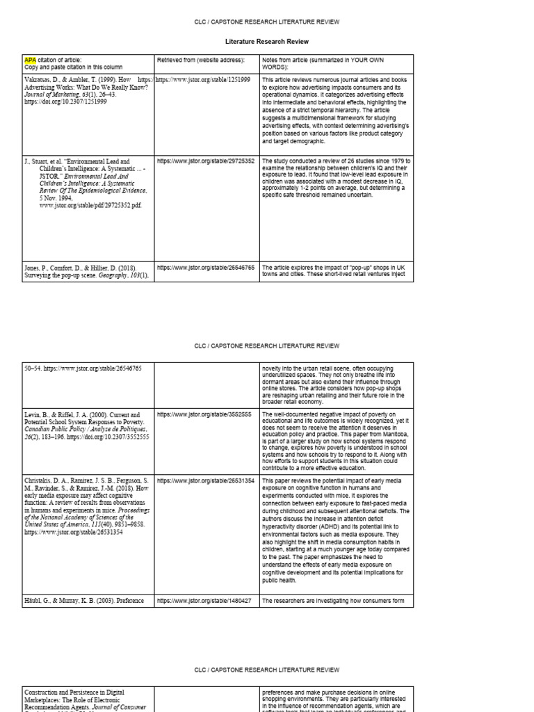 Literature Review Kevin A | PDF | Attention Deficit Hyperactivity Disorder | Adult Attention ...